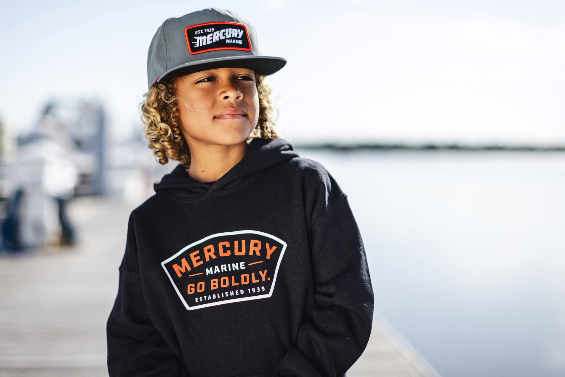 Youth Go Boldly Hoodie - Black | Mercury Dockstore