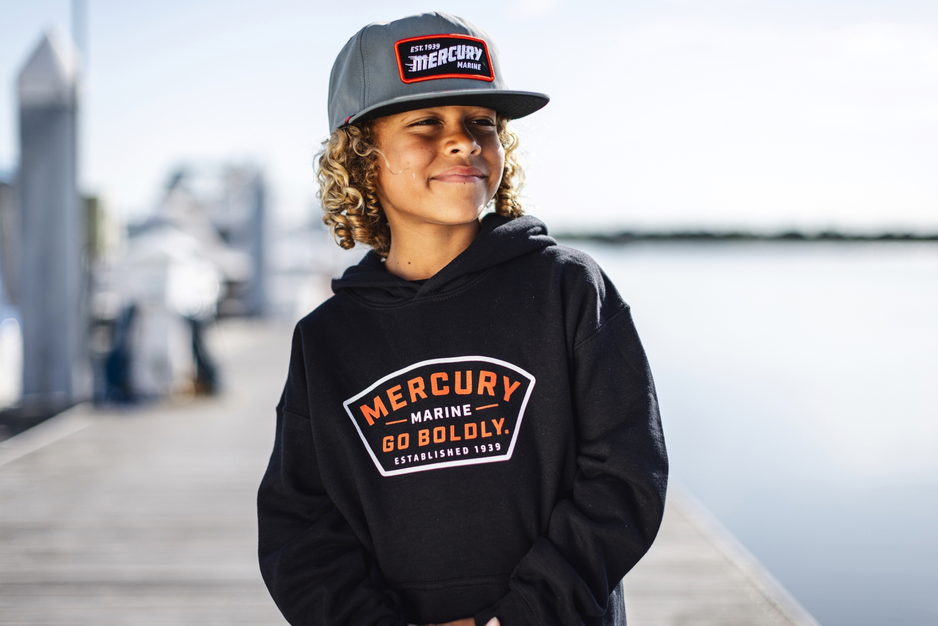 Youth Go Boldly Hoodie - Black | Mercury Dockstore