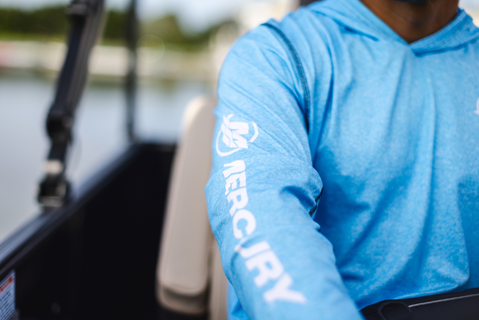 Hooded Performance Shirt - Columbia Blue | Mercury Dockstore