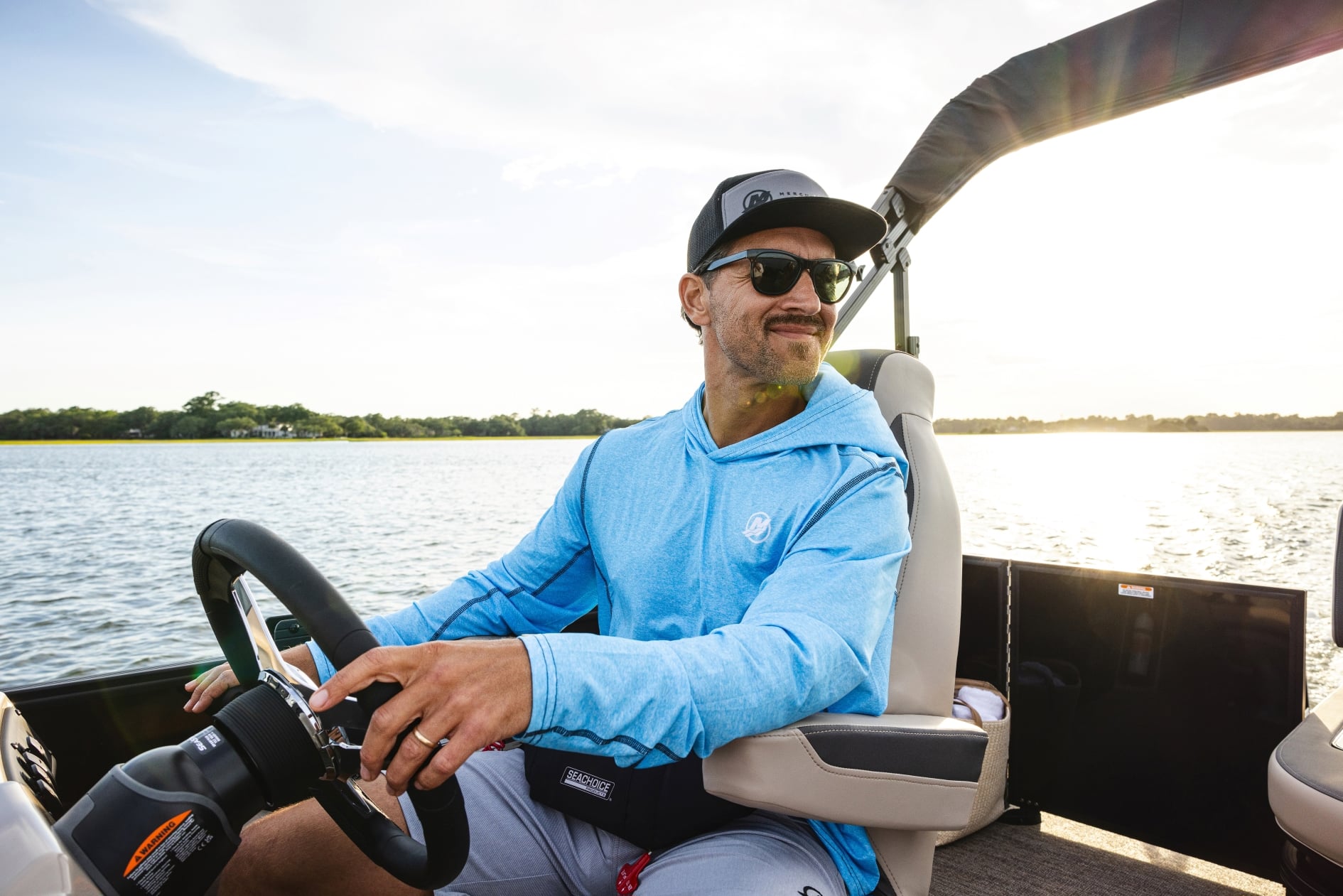 Hooded Performance Shirt - Columbia Blue | Mercury Dockstore