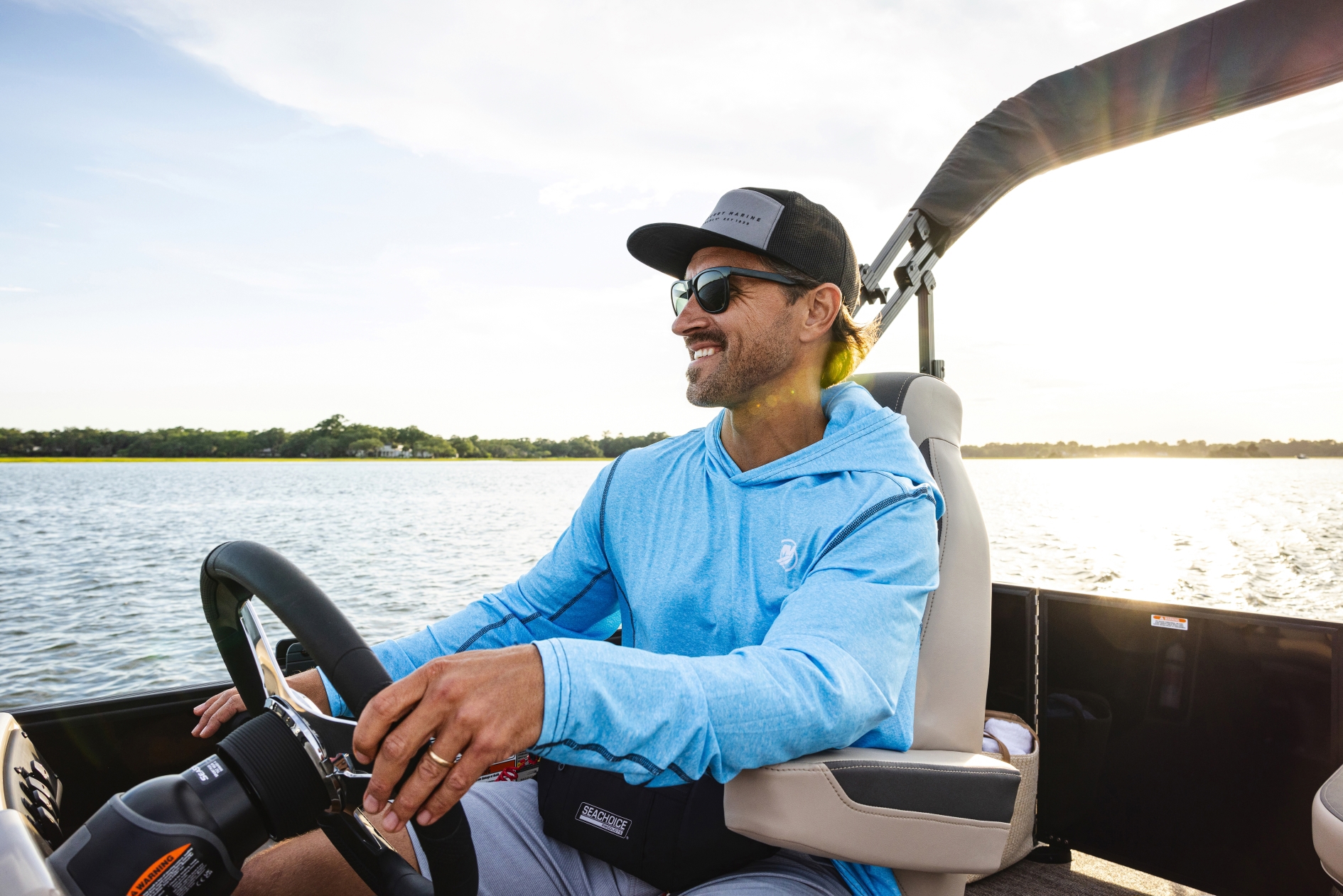 Hooded Performance Shirt - Columbia Blue | Mercury Dockstore