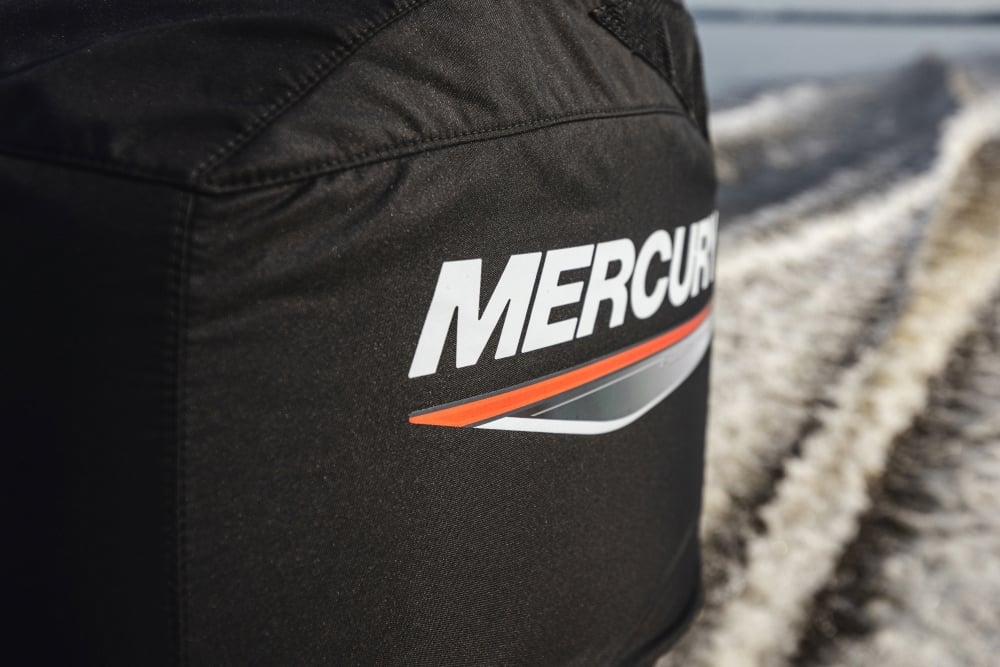Mercury Breathable Engine Cover - 75-115HP 4 Stroke - Black | Mercury ...
