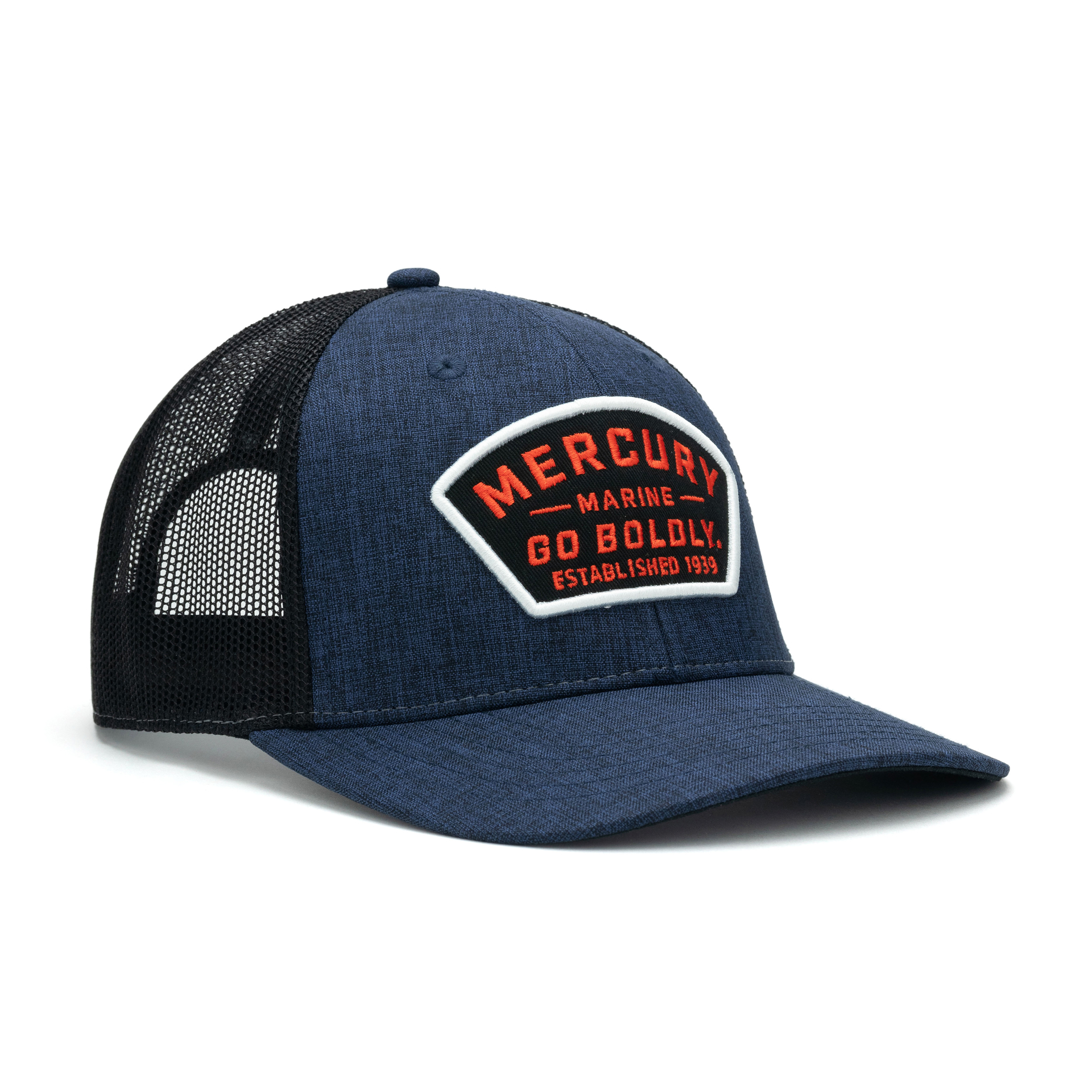 Go Boldly Patch Cap - Navy Heather | Mercury Dockstore