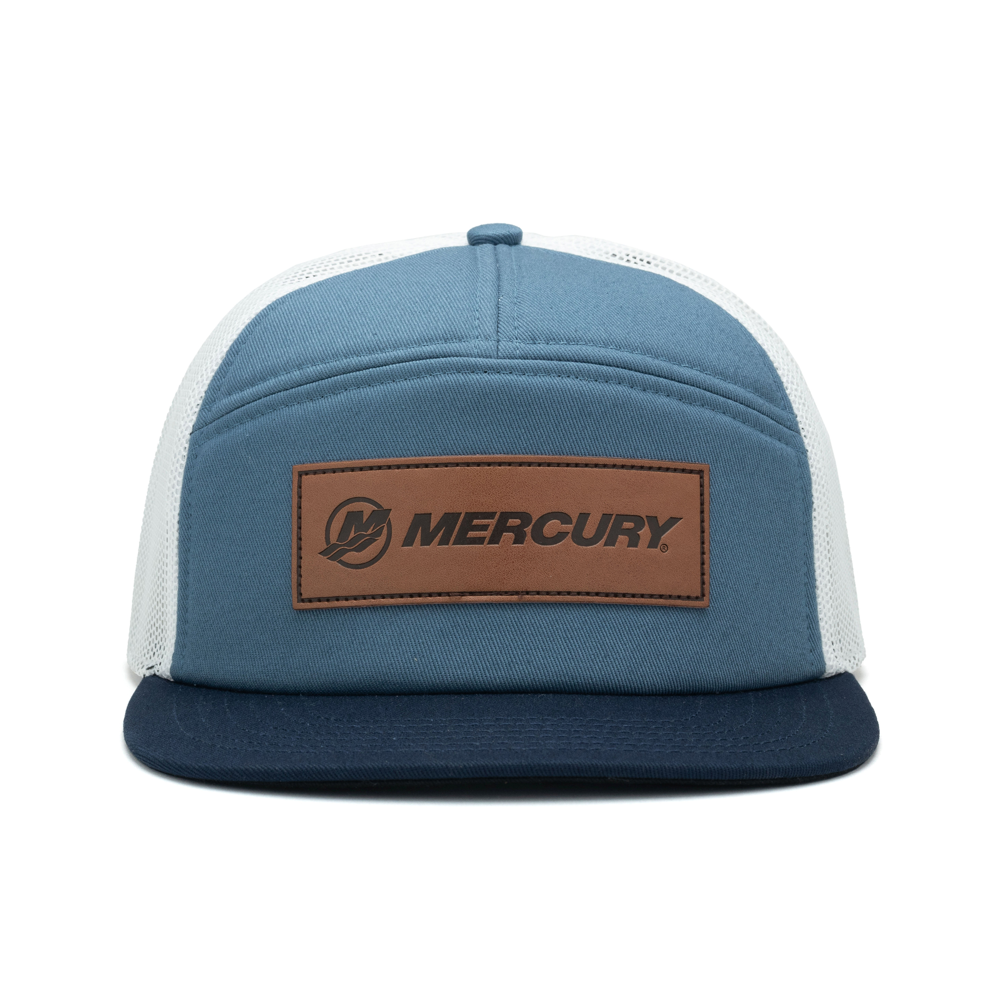Leather Patch Cap - Indigo | Mercury Dockstore