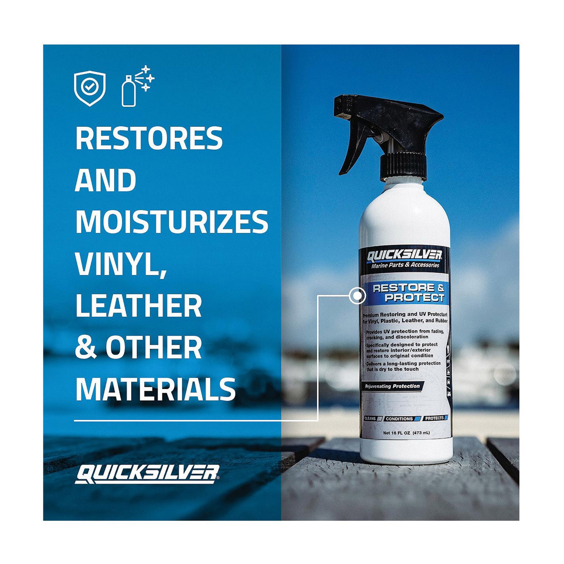 Quicksilver Restore & Protect - 16 oz | Mercury Dockstore